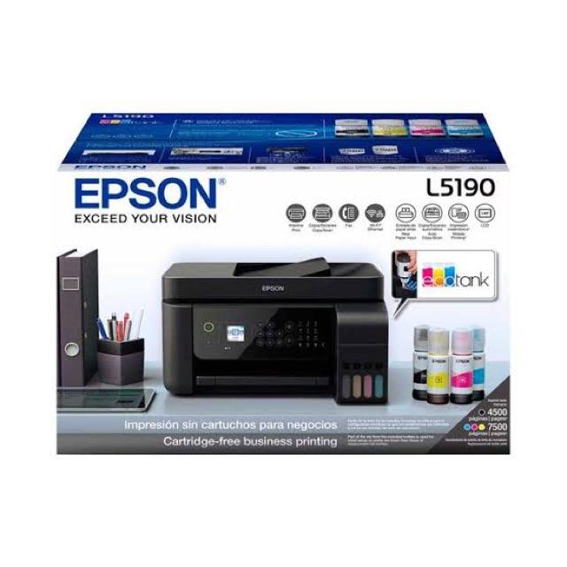 Epson L5190 Wi-Fi All-in-One Ink Tank Printer with ADF (เฉพาะเครื่องปริ ...