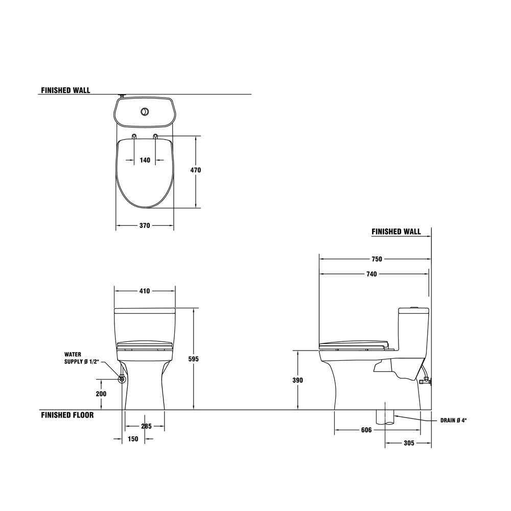 C1015 สุขภัณฑ์ชิ้นเดียว 3/4.5 ล.MACC ขาว (( สุขภัณฑ์ )) - newday6549 ...
