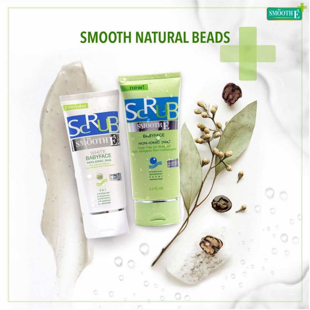 Smooth E Baby Face Scrub 4oz (120ml) สครับ ไม่มีฟอง ลดสิว ควบคุมความมัน ...