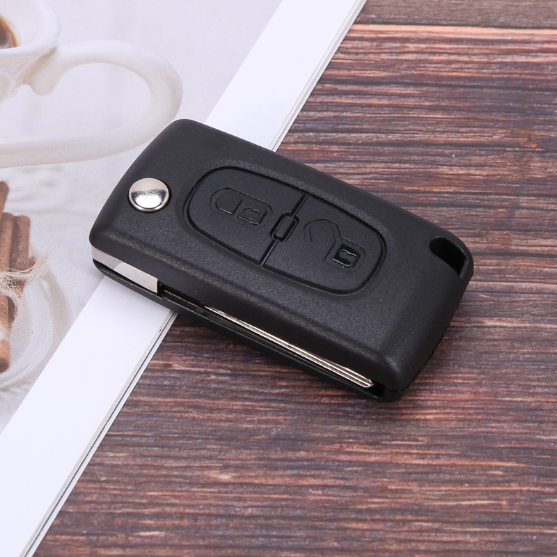 Flip Remote Keyless Key case shell for PEUGEOT 207 307 307S 308 407 607 ...
