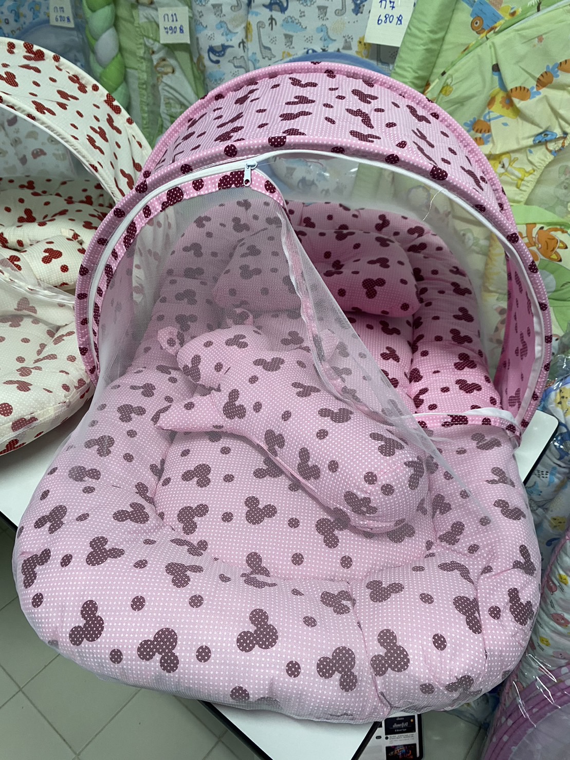 Baby bed mosquito net cover baby bed mosquito net Mickey Mouse ...
