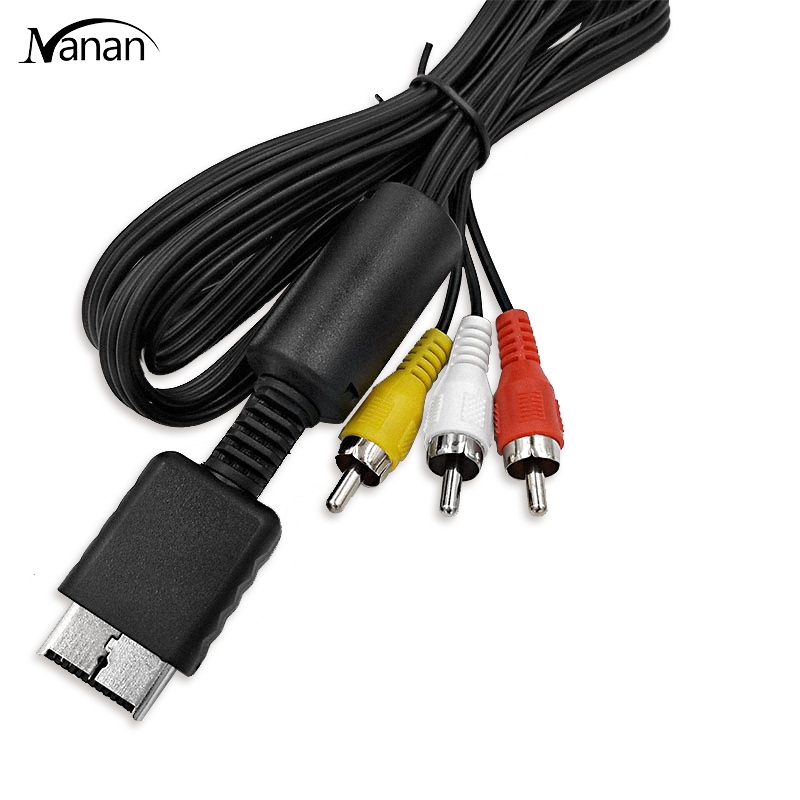 1.8m 3rca Tv Adapter Av Cable Audio Video Cable For Ps2 Ps3 Multimedia ...