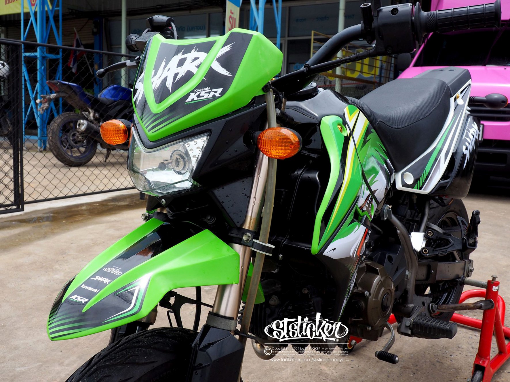 สติ๊กเกอร์ฉลาม KSR - ST.Sticker - ThaiPick