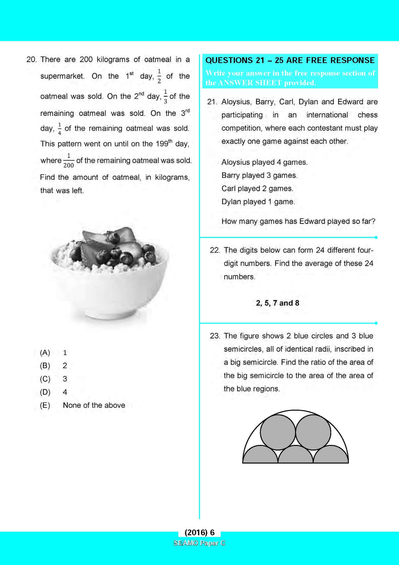 eBook NON-PRINTABLE and Download. SEAMO Math Olympiad International ...