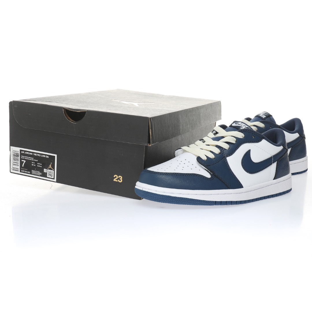 NEW Nike Air Jordan 1 Retro Low OG NavyHite AJ1 Jordan Generation Low ...