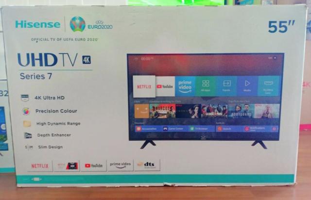 ดูราคา Hisense Smart 4K UHD TV 55นิ้ว (55B7100UW) Grade B
