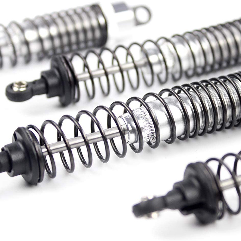 4PCS Shock Absorber 108mm Aluminum Alloy,Front Rear Assembled Spring Damper Suspension for 1/10 ...