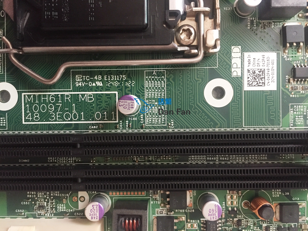 042P49 For DELL OptiPlex 3010 Desktop Motherboard MIH61R 10097-1 48 ...