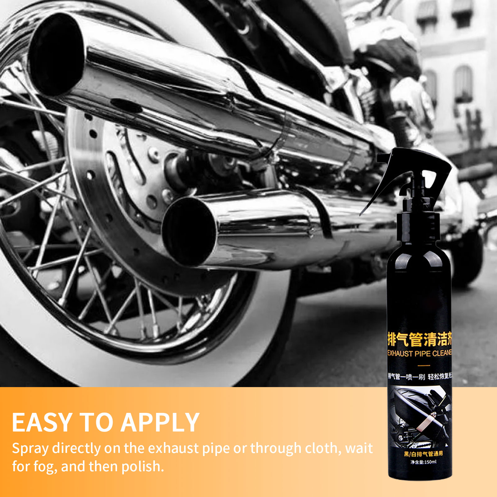 Exhaust Cleaner Motorcycle Wash Detailing Supplies For Motor Exhaust ...