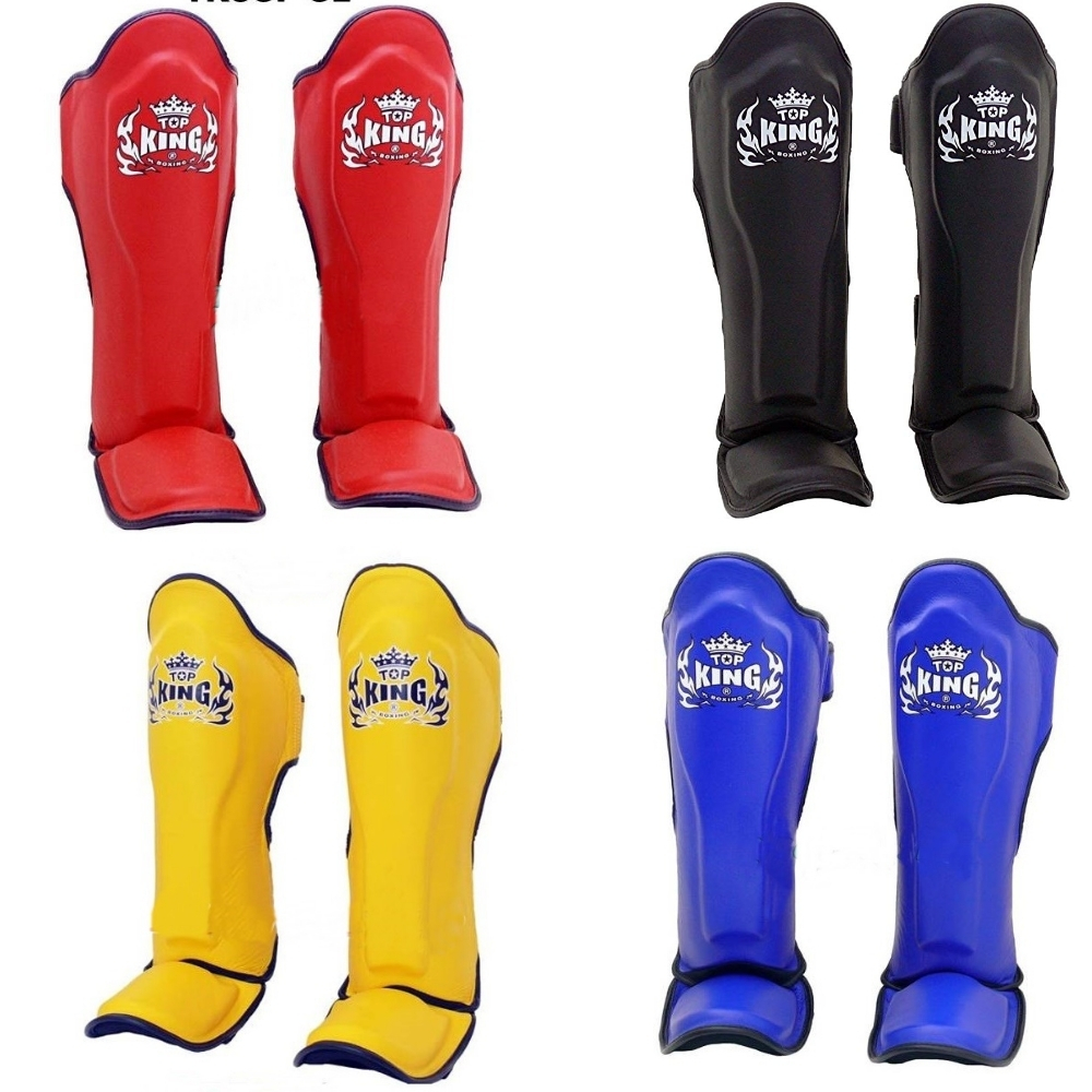 Top King shin guards protector Black Red Blue ( S,M,L,XL) Genuine ...