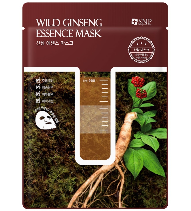 [กล่อง10ชิ้น] SNP WILD GINSENG ESSENCE MASK แผ่นมาส์กหน้า มอบคุณค่าแห่ง ...