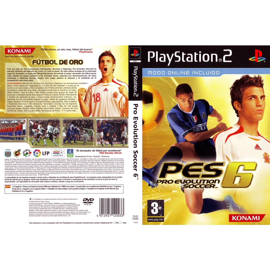 แผ่นเกมส์ PS2 PES Pro Evolution Soccer 6 คุณภาพ ส่งไว | Lazada.co.th