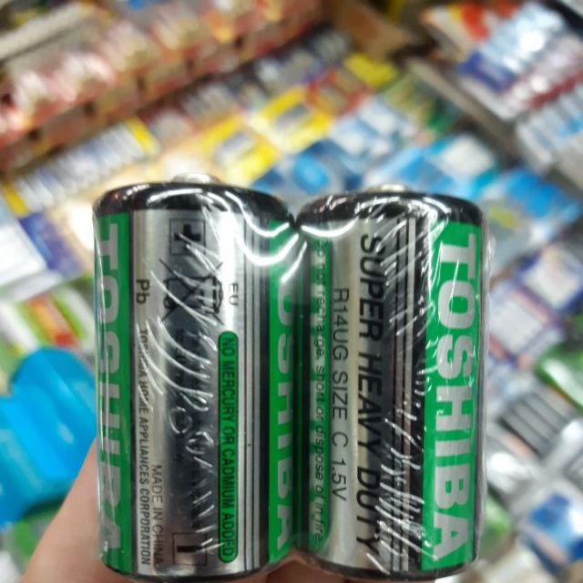 ถ่าน Size C เลือกยี่ห้อ Toshiba, Panasonic, Eveready, GP (ขนาดกลาง) 1 ...