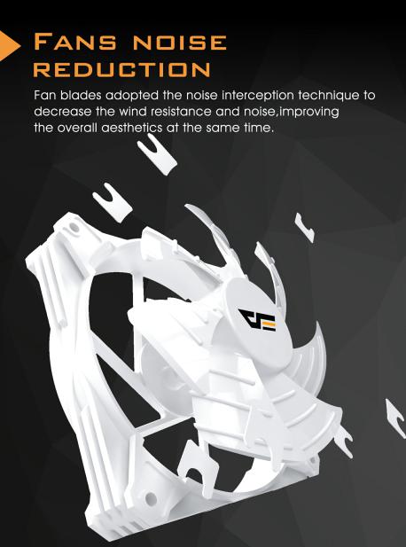 Darkflash DX240 white PC cooler CPU water Cooling Liquid with 12mm RGB ...