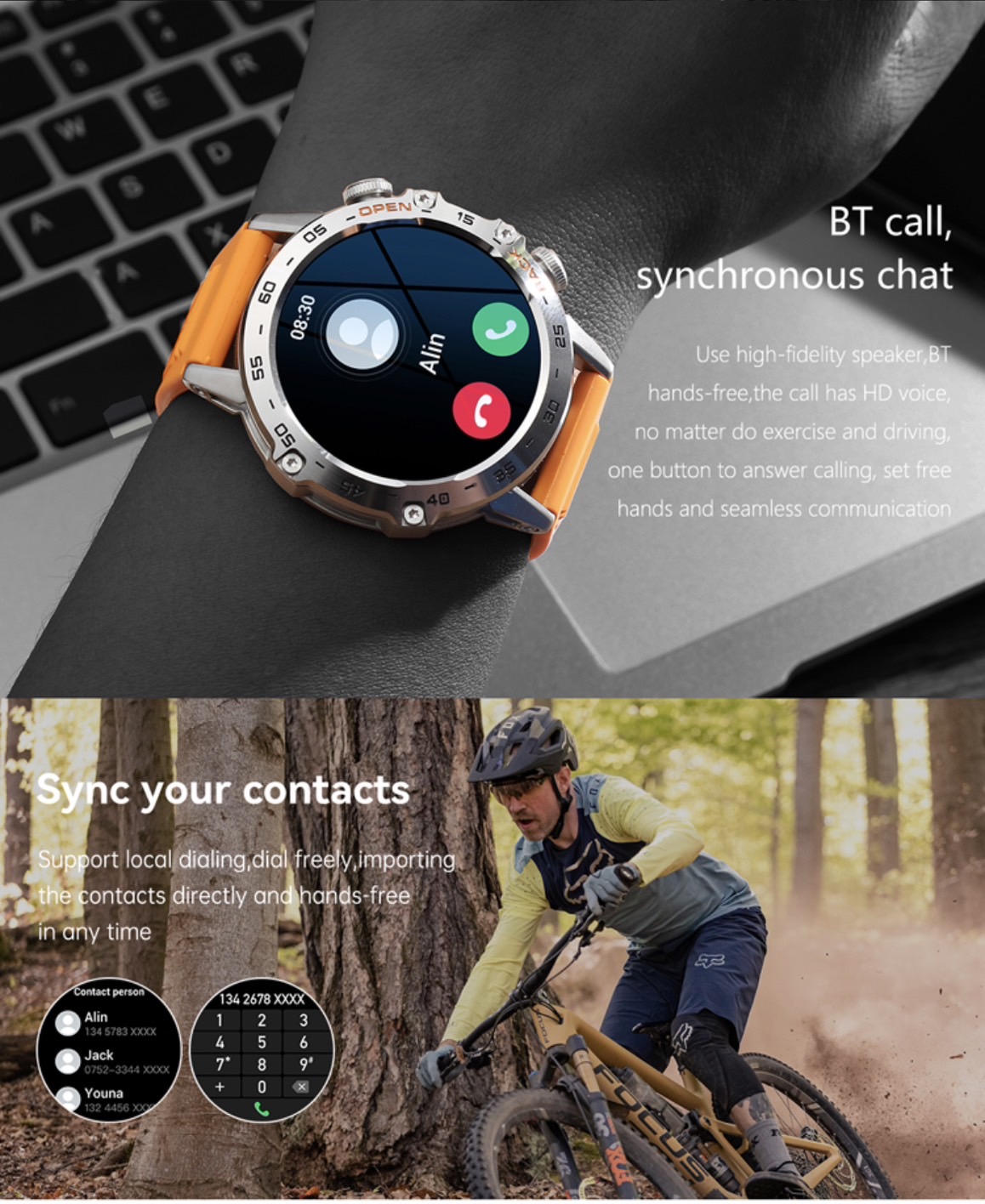 นาฬิกาอัจฉริยะ Kawa K52 Smart watch วัดอัตราการเต้นหัวใจ กันน้ำ วัดแคล ...