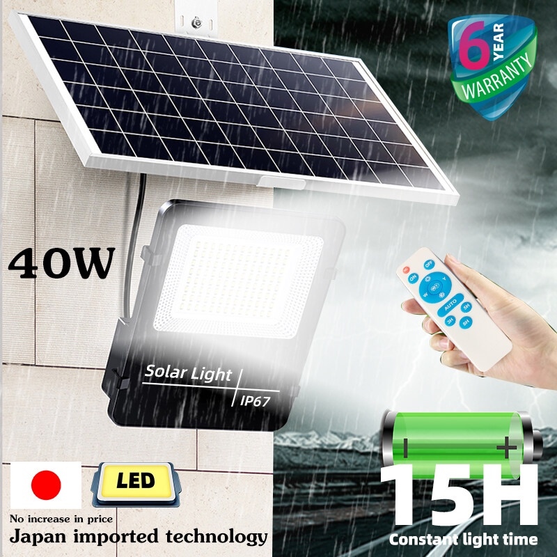 ☞ ไฟโซล่าเซล Solar lights LED 500W 250W 100W กันน้ำ ไฟ Solar Cell ใช้ ...