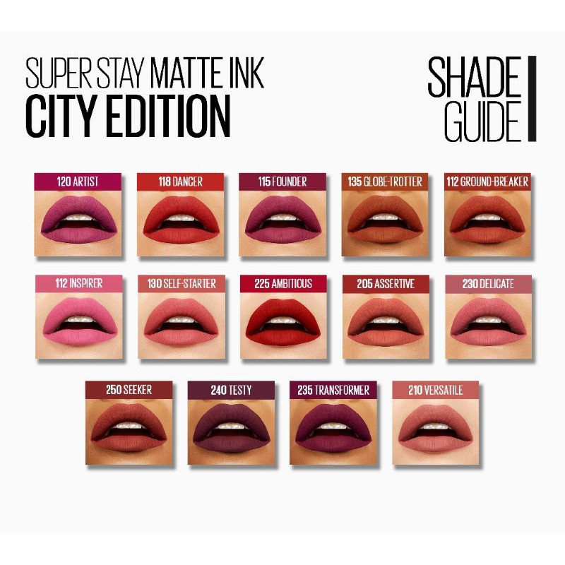WFHไม่หยุดสวย ค่าส่งถูก ลิปสติก Maybelline Superstay Matte Ink มีสีใหม่ ...