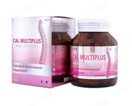 แคลเซียม + วิตามิน cal multiplus 60 tab ของแท้100% บำรุงกระดูก บำรุง ...