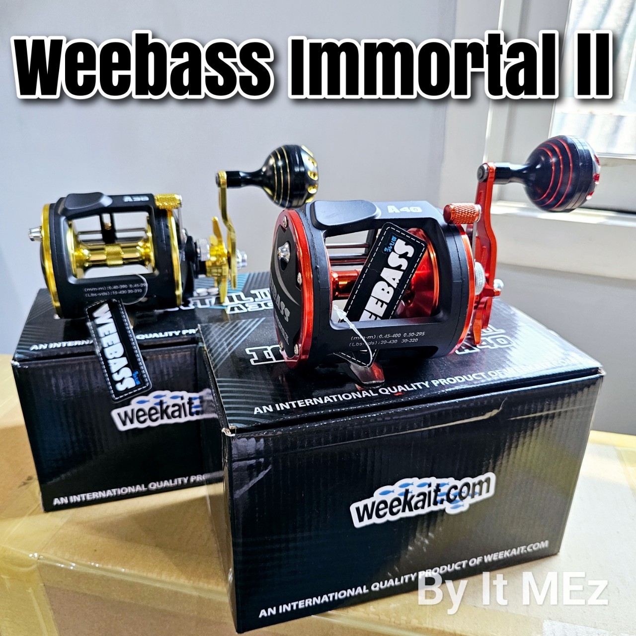 ของแท้ ราคาถูก รอกเบส รอกเบท Weebass Immortal II 5+1BB เหมาะสำหรับงานทางทะเล จอดตก ทรอลิ่ง บึง ...