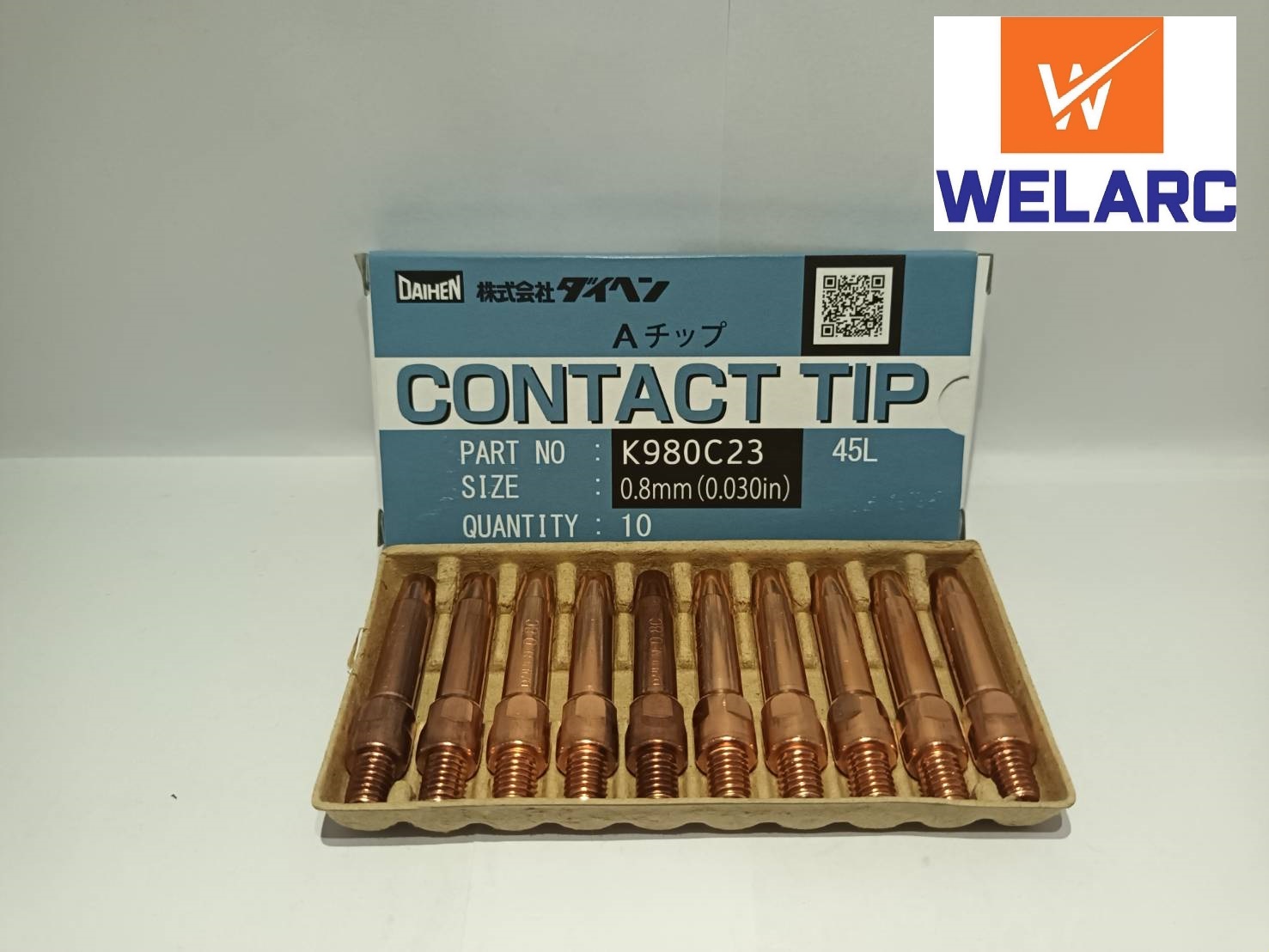 CONTACT TIP 0.8MM. DAIHEN นมหนูหัวเชื่อมซีโอทู อะไหล่งานเชื่อมมิก 350 ...