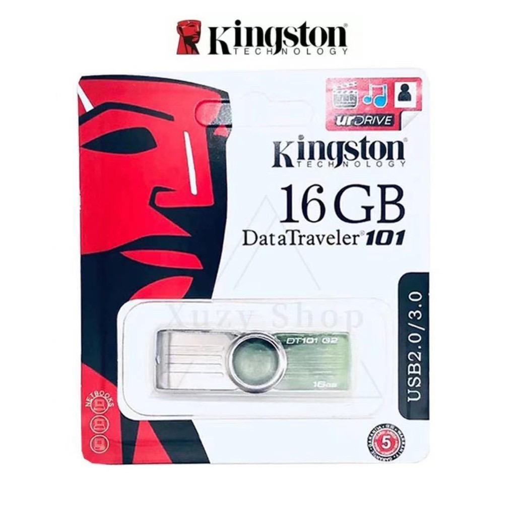 แฟลชไดร์ฟ 16GB32GB64GB128GB256GB512GB Kingston Portable Metal DT101 G2 ...