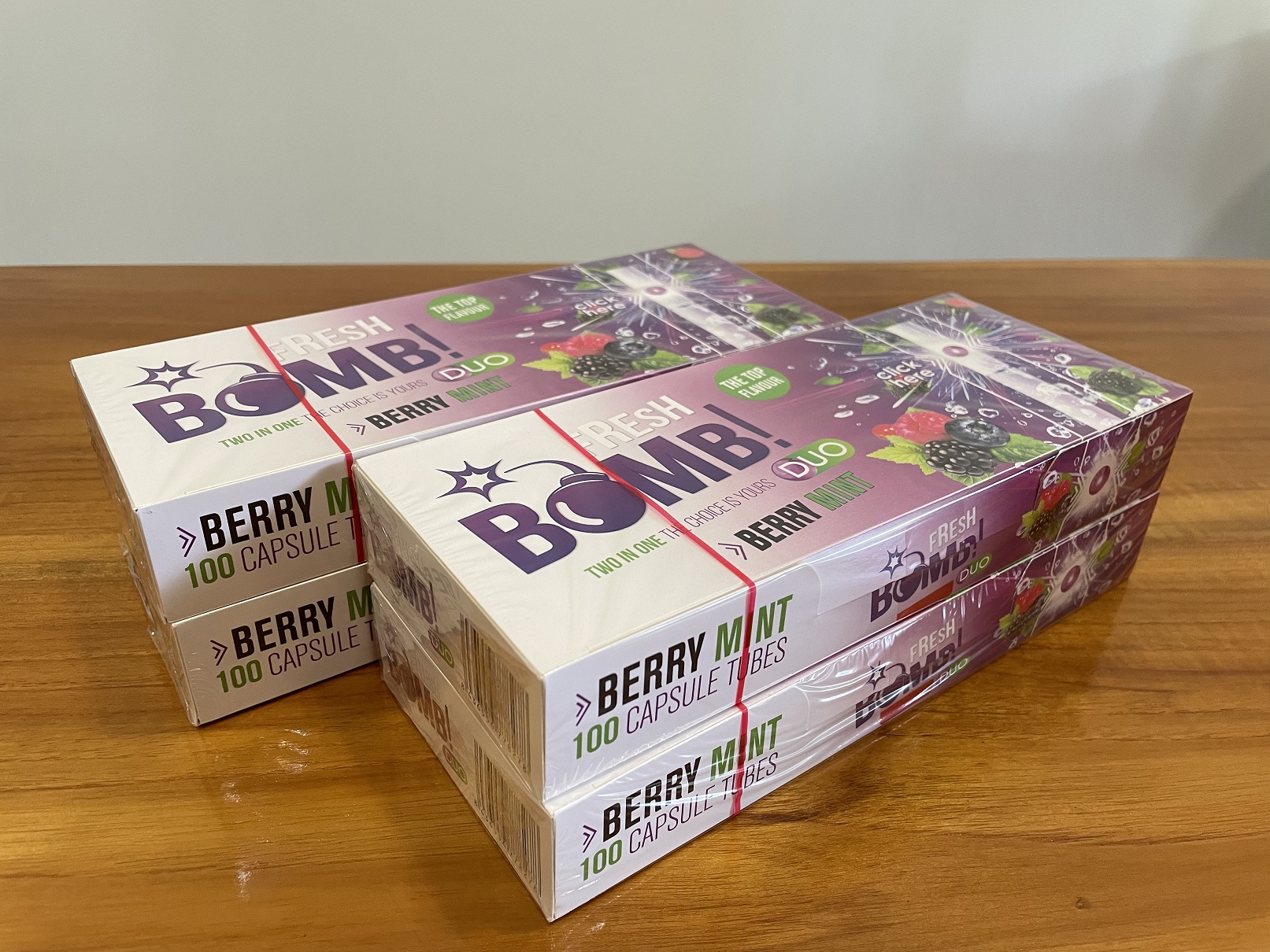 มวนเปล่า เม็ดบีบ New Fresh Bomb Berry Mint /หลอดเปล่า เม็ดบีบ Fresh ...