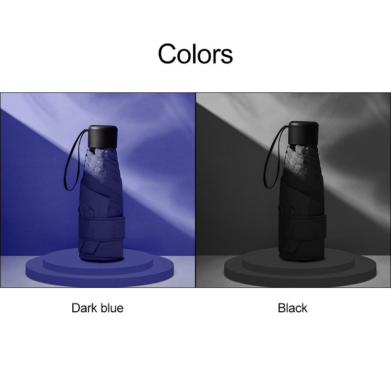 Ultra-light mini ห้าพับร่มกาวสีดำร่มกันแดดเด็กพ็อกเก็ตแบบพกพาขนาดเล็ก ...