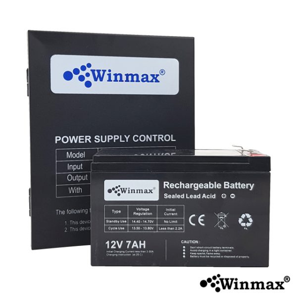พาวเวอร์ซัพพลาย พร้อมแบตเตอรี่ Winmax Power supply+Battary 12 VDC ...