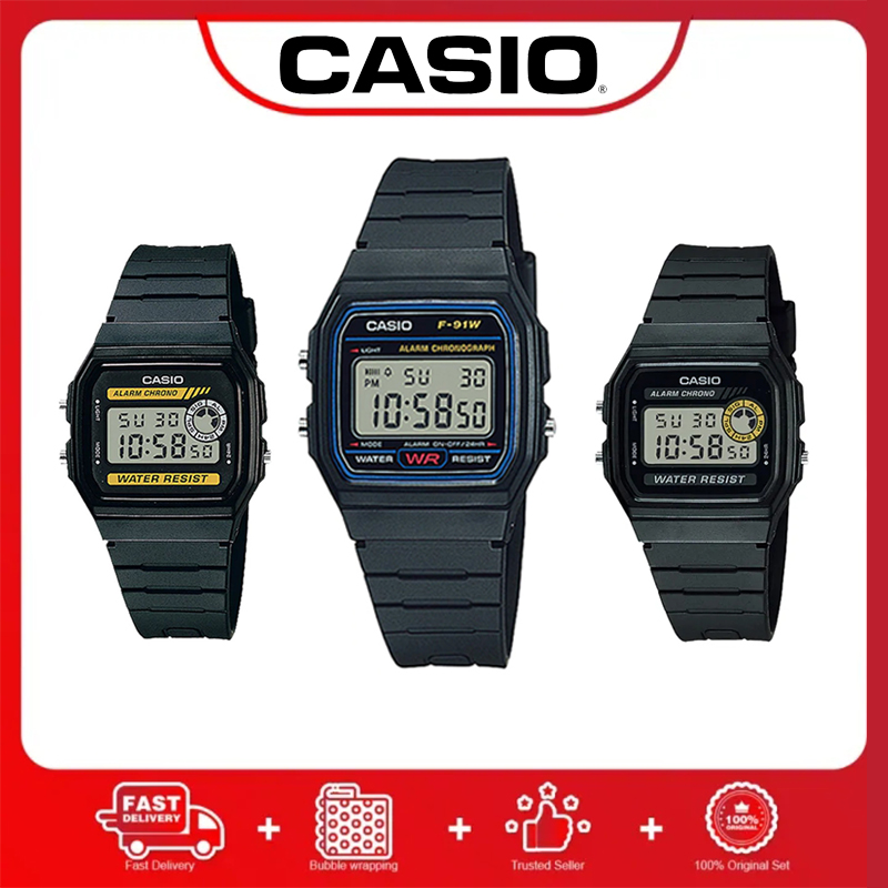 casio นาฬิกาข้อมือ สายยาง รุ่น F-91W นาฬิกา casio นาฬิกากันน้ำ นาฬิกา ...