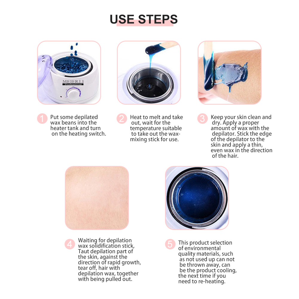 MEIERLI Wax Warmer Heater Machine Hair Removal Pot Depilatory Wax For ...