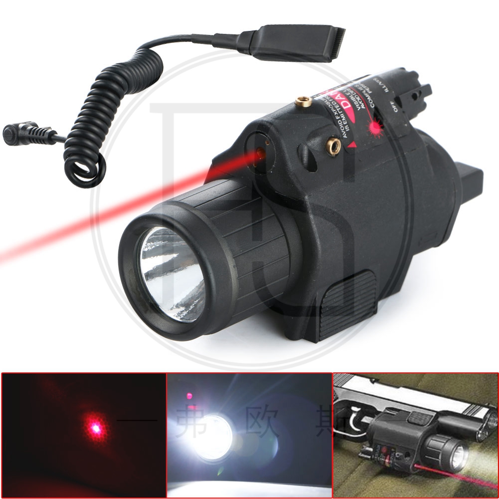 (ส่งฟรี) Red Laser Pointer 9908 (ไฟฉายในตัว) เลเซอร์ติดปืน เลเซอร์แดง เลเซอร์พกพา 3 โหมด ...