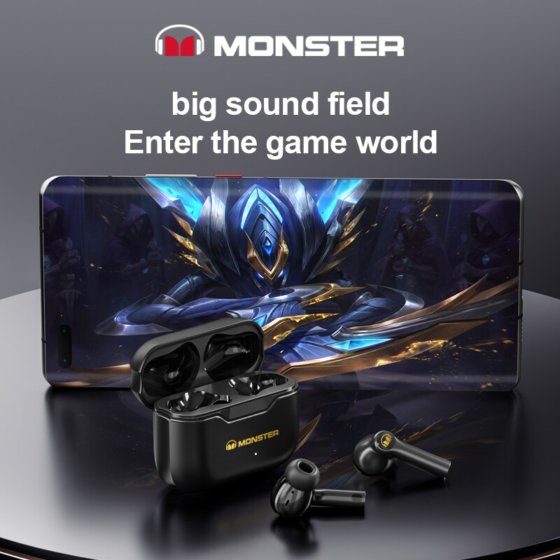 Monster XKT02 TWS - ชุดหูฟังไร้สายบลูทูธ 5.1 ซับวูฟเฟอร์ คุณภาพเสียงรอบ ...