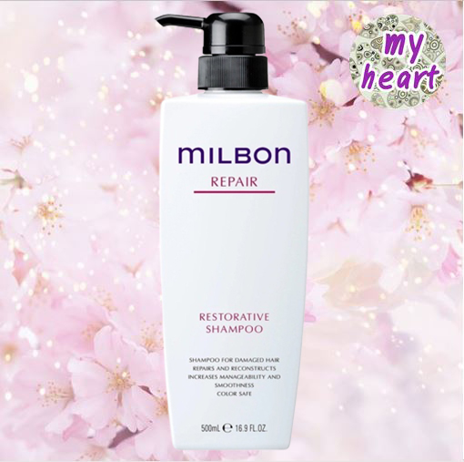 Milbon Repair Restorative Shampoo/Treatment 200/500 ml แชมพู และครีมนวดผม สำหรับผมแห้งเสีย ...