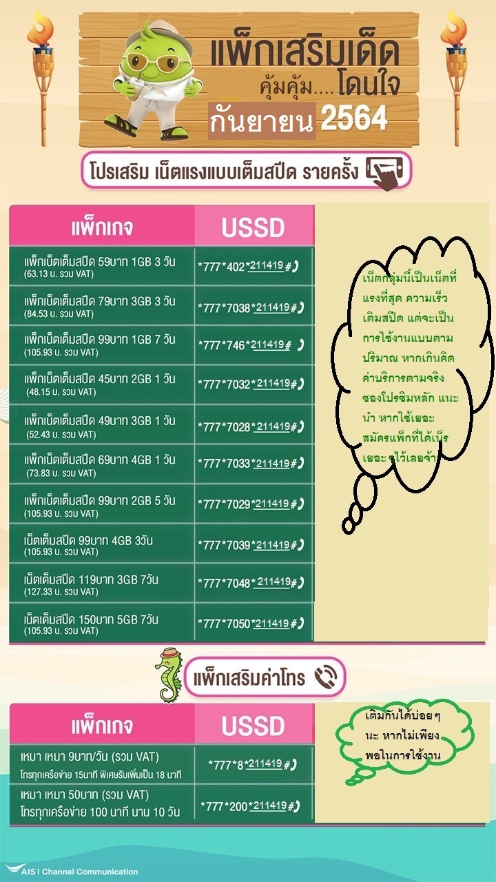 ซิมปกซีดดด AIS 12call Zeed SIM AIS 5G ซิมวันทูคอล เติมเงิน ซิมใหม่ ใน ...
