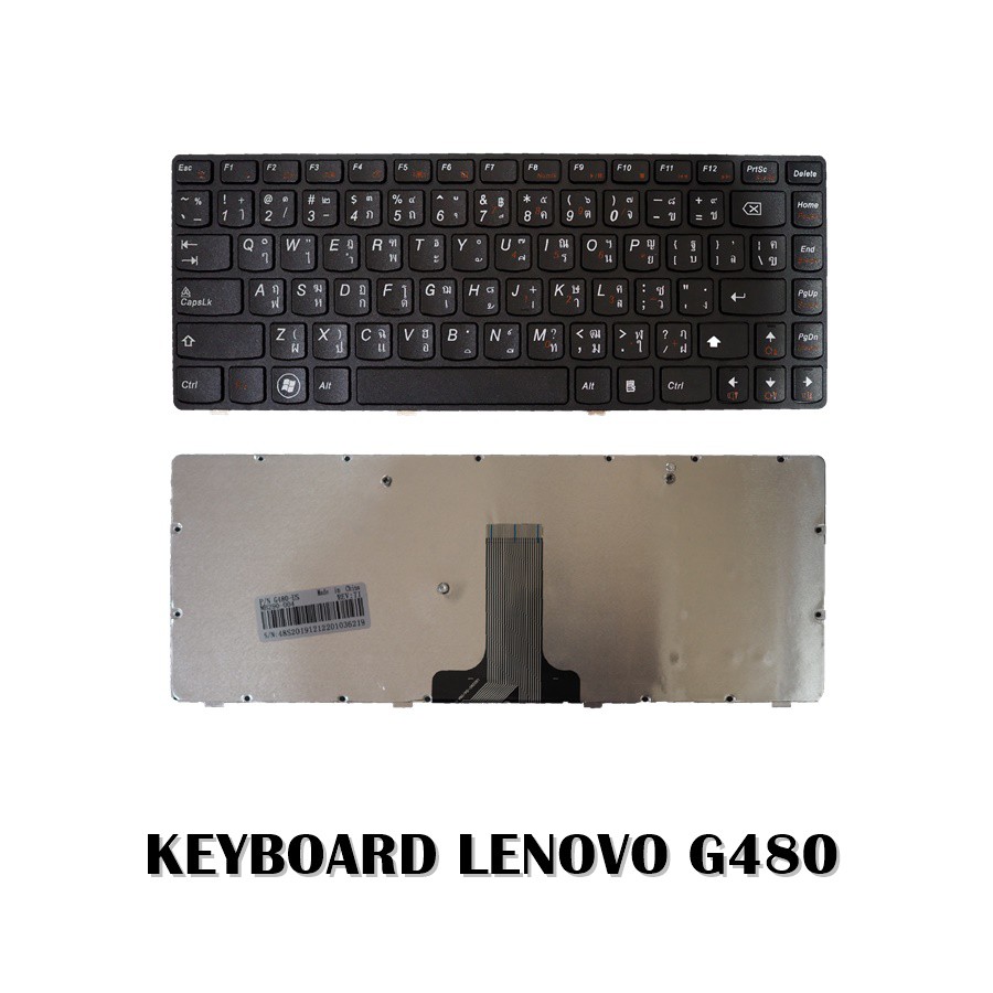 KEYBOARD LENOVO G480 G485 Z380 Z480 Z485 /คีย์บอร์ดโน๊ตบุ๊คลีโนโว่ ภาษา ...