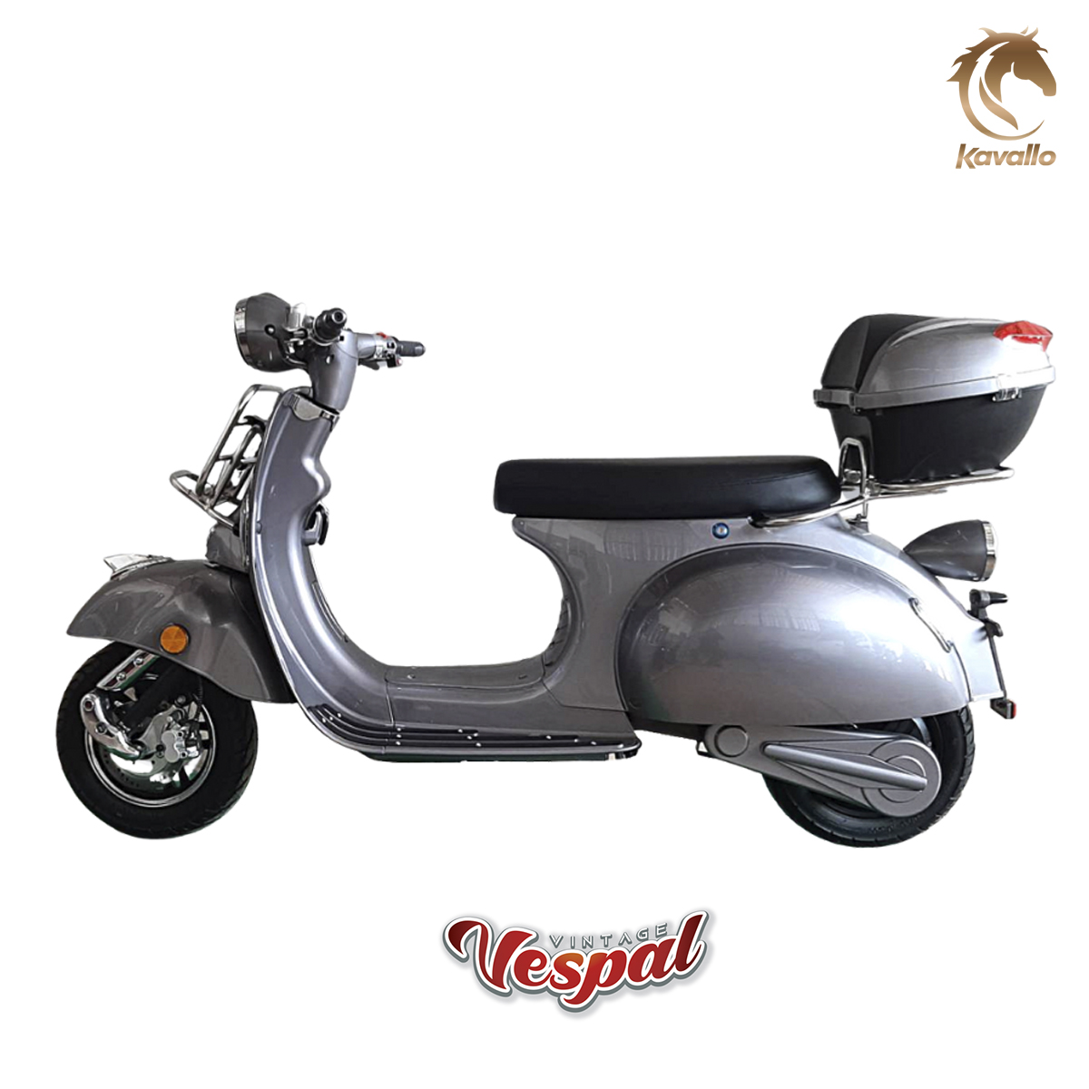 มอเตอร์ไซค์ไฟฟ้า Kavallo 3000W รุ่น Vespal สีเทา | Lazada.co.th