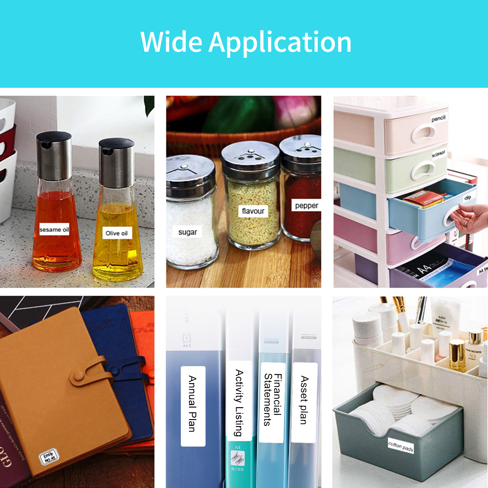Thermal Labels for Thermal Printer All-Purpose Label Paper Sticker Self ...