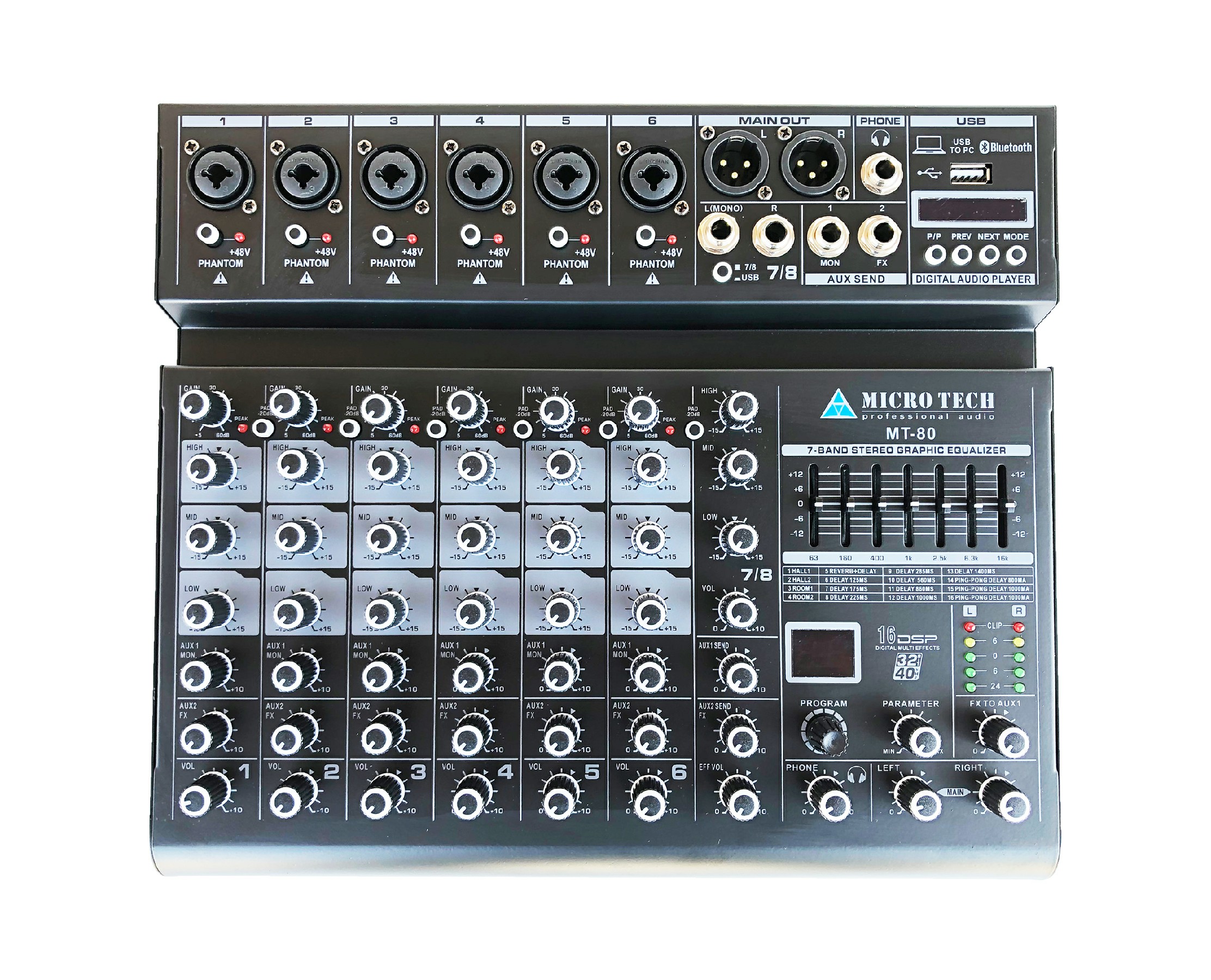 MIXER มิกเซอร์ ไมโครเทค MICRO TECH MT-60 MT-80 Bluetooth USB MP3 ...