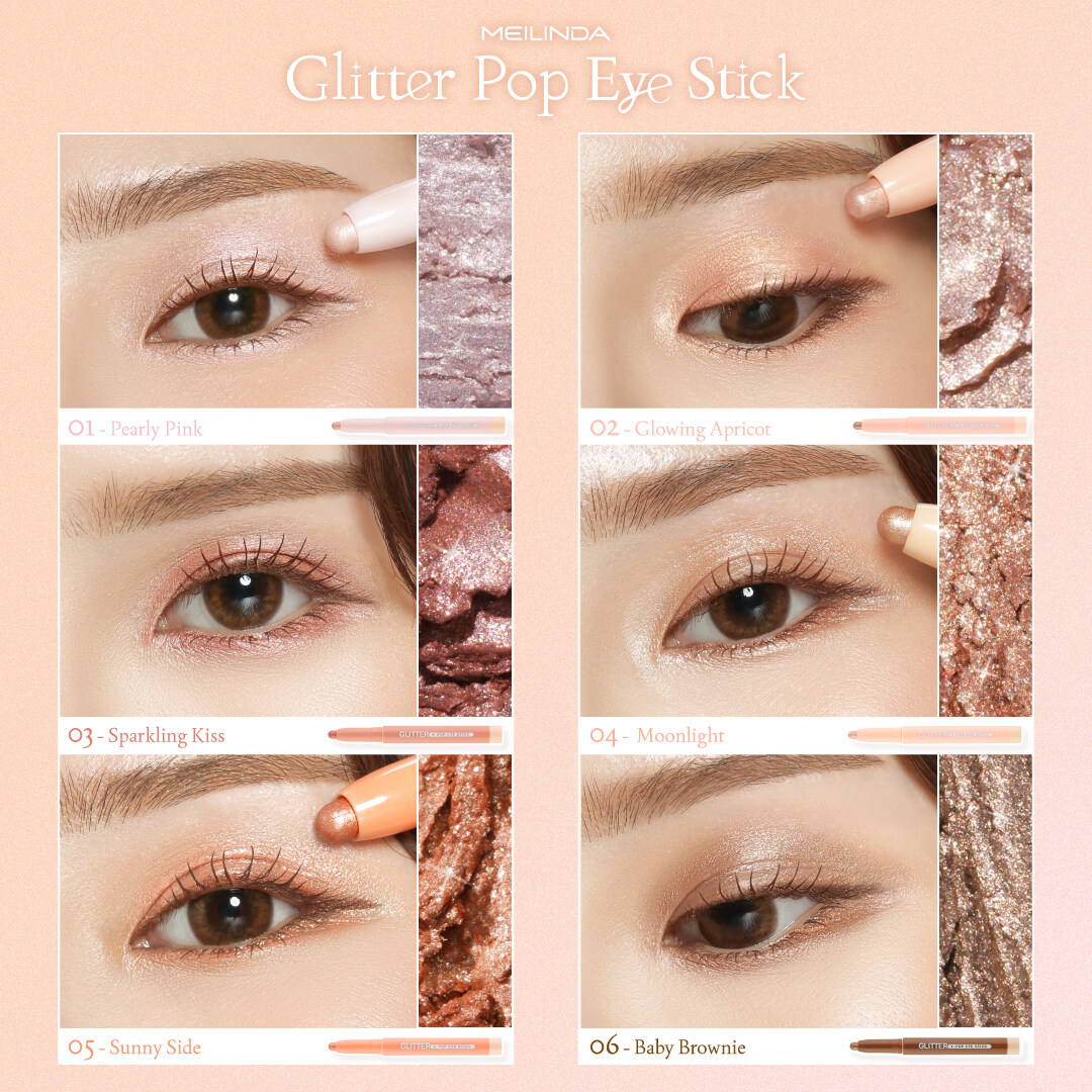 Meilinda MC3117 Glitter Pop Eye Stick อายแชโดว์แบบแท่งสติ๊กเนื้อชิมเมอร ...