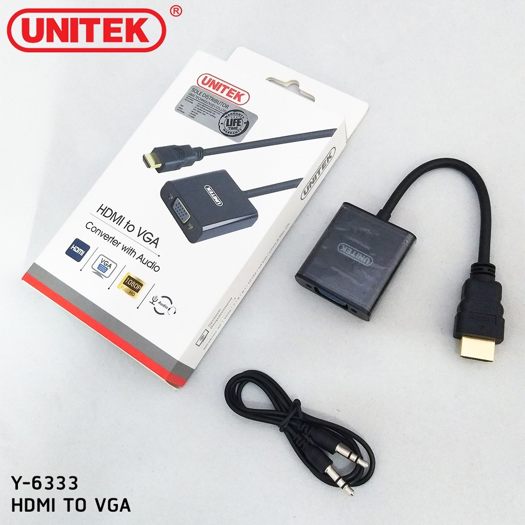 UNITEK Y-6333 สายแปลง HDMI ไปเป็น VGA - First Plus - ThaiPick