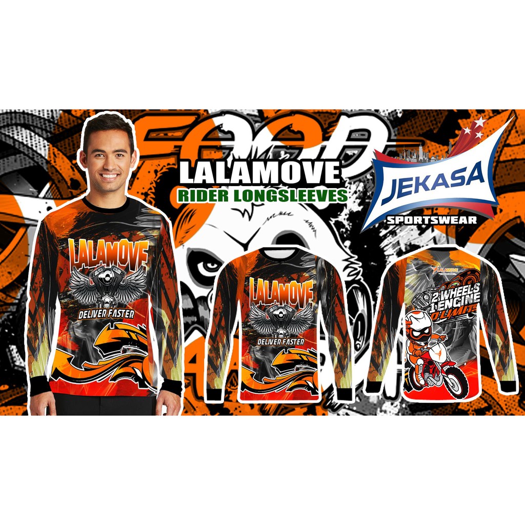 Lalamove longsleeves sublimation drifit uniform 11 | Lazada.co.th
