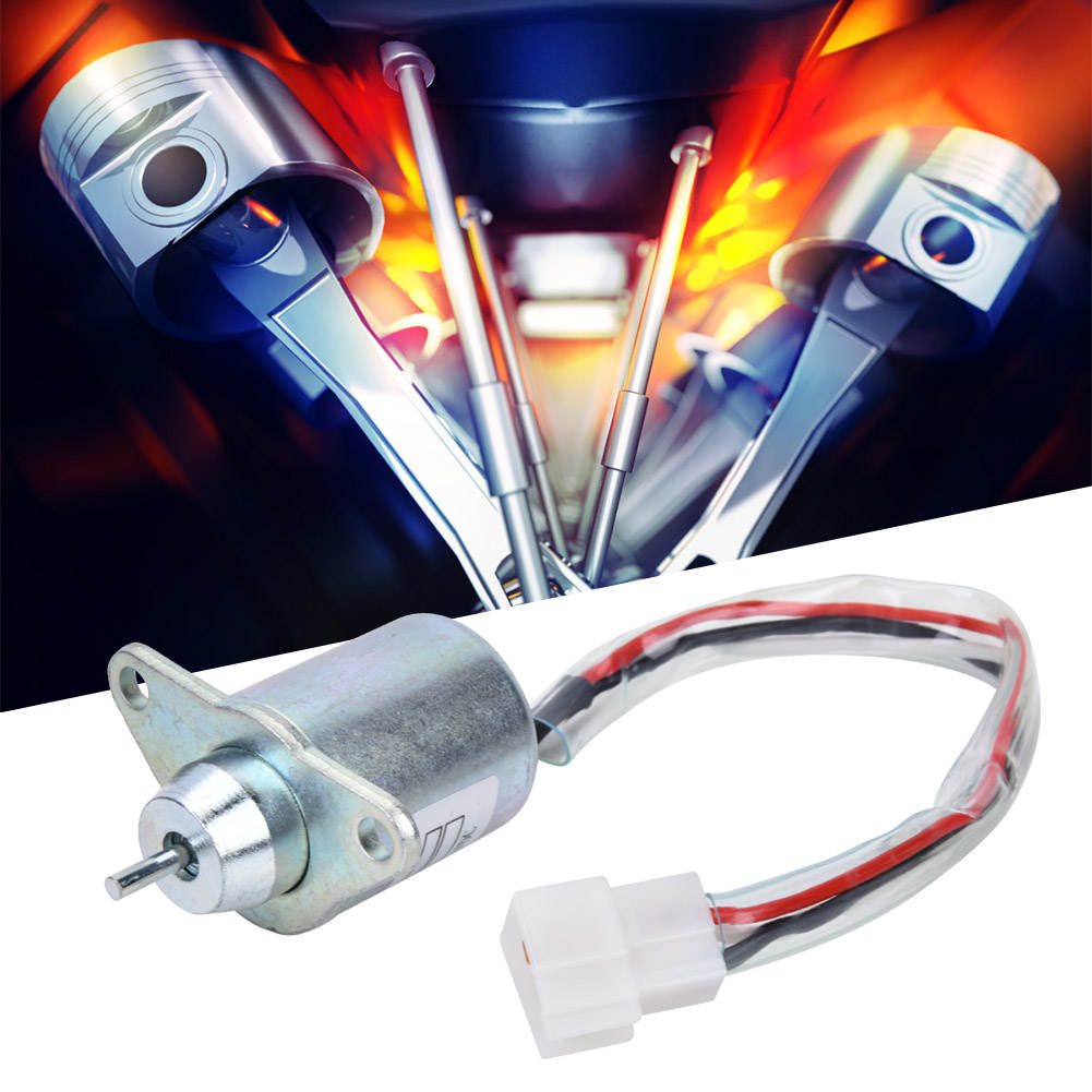 【ถูกๆ】Shutdown Solenoid Valve อุปกรณ์เสริมสำหรับรถขุด 12V สำหรับ YANMAR ...