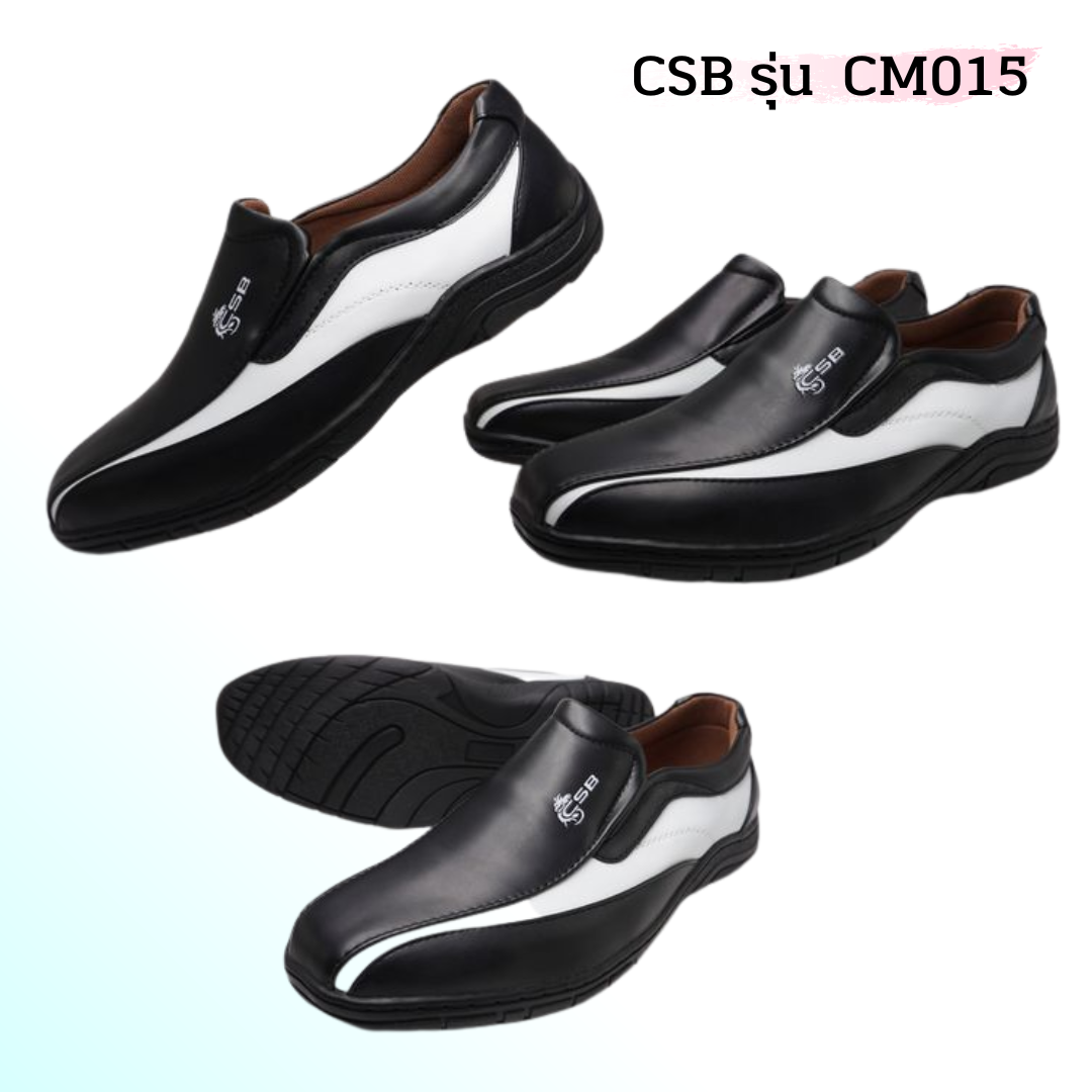 CSB รองเท้าคัทชูหนัง รองเท้าโลเฟอร์ รุ่นCM015(3สี)(XREN) | Lazada.co.th