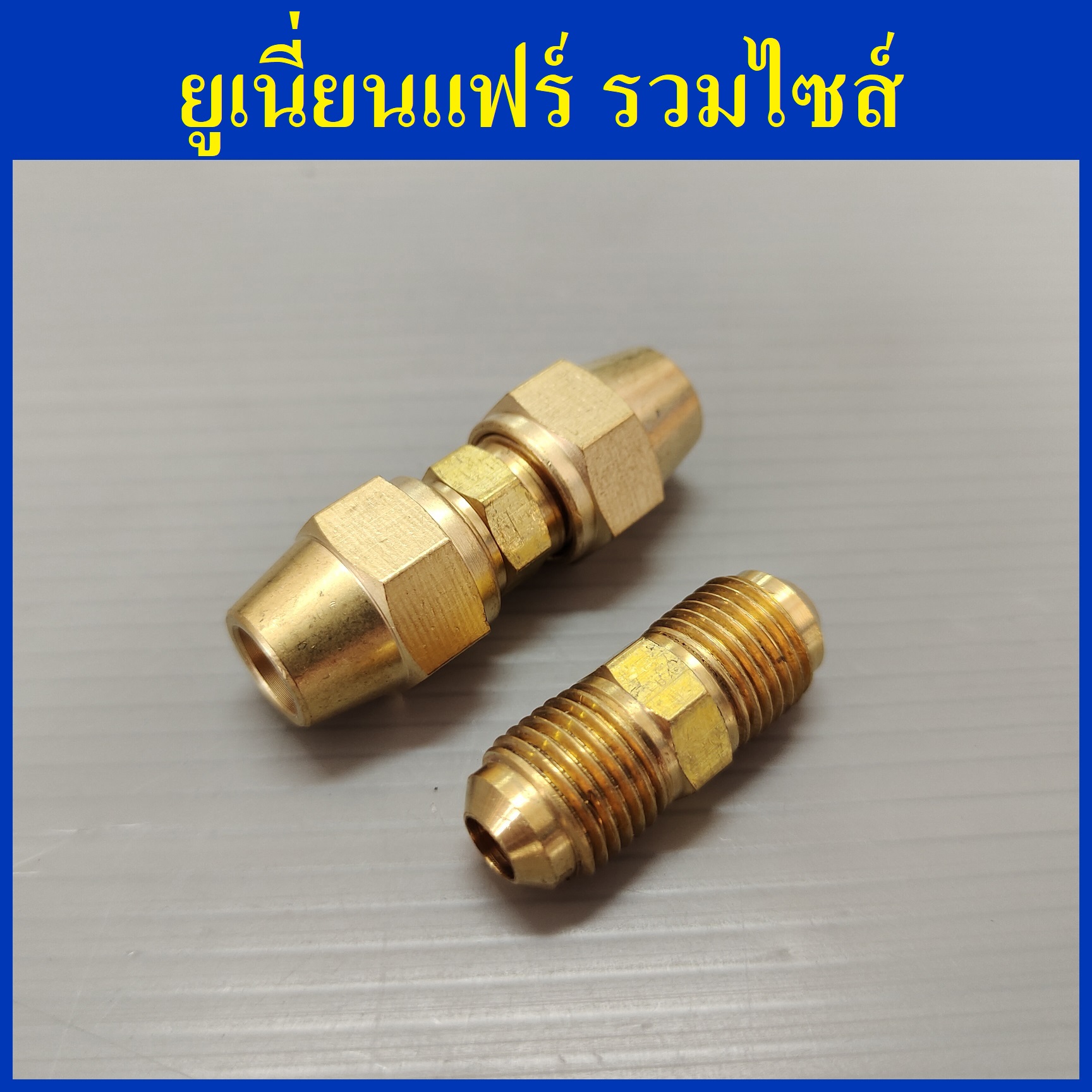 ต่อตรงแฟร์2ข้าง(ยูเนี่ยนแฟร์) 316 14 516 38 12 58 ทองเหลือง - SSP Valve&Fitting - ThaiPick
