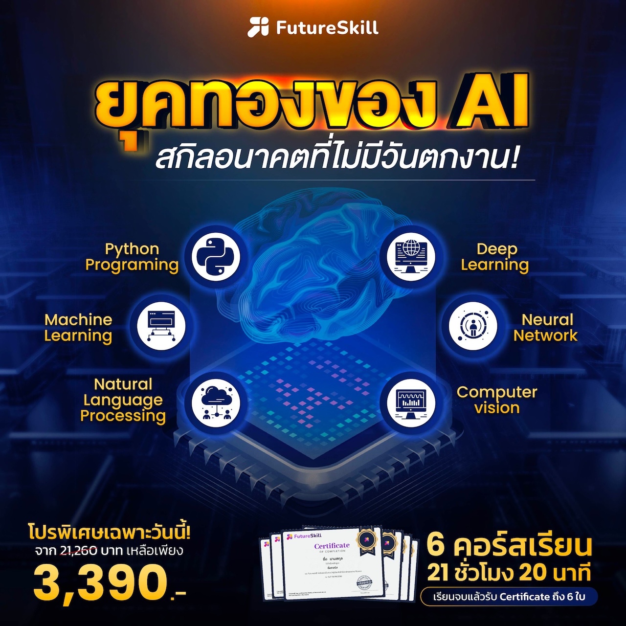 FutureSkill คอร์สเรียนออนไลน์ Collection AI - FutureSkill. - ThaiPick