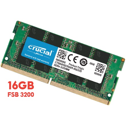 CRUCIAL RAM 16GB DDR4-3200 Notebook SODIMM CL22 CT16G4SFRA32A ประกัน Life time แรมโน๊ตบุ๊ค ...