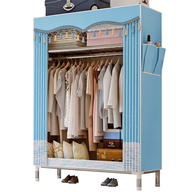 Shupin ตู้เสื้อผ้า บล็อค ลายการ์ตูน มีซิปเปิด-ปิด พร้อมช่องเก็บของ ผ้า ...