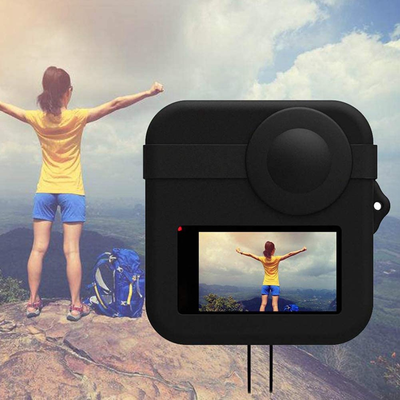 Silicone Case for GoPro MAX Dual Lens Caps Case Cover Protective Case ...