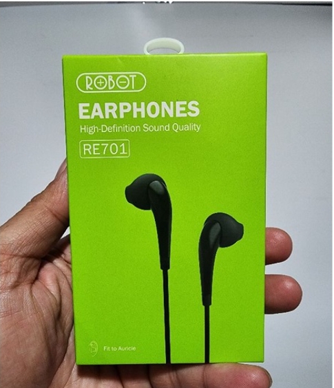 ROBOT RE701 หูฟัง earphone หูฟังเกมมิ่ง เบสหนักแน่น 3.5 มม.รุ่น RE701 ...
