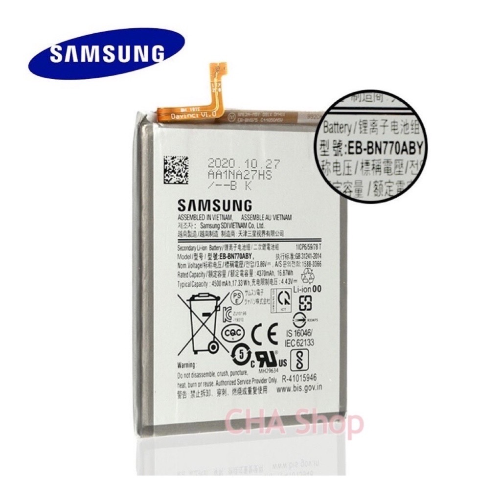 แบตเตอรี่ Samsung Galaxy Note10 Lite / Note10lite / N770 battery EB ...